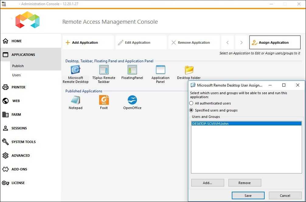 Themes Bureau et Remote Taskbar – JetClouding