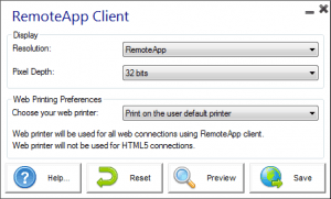 Remote APP ou client Seamless – JetClouding